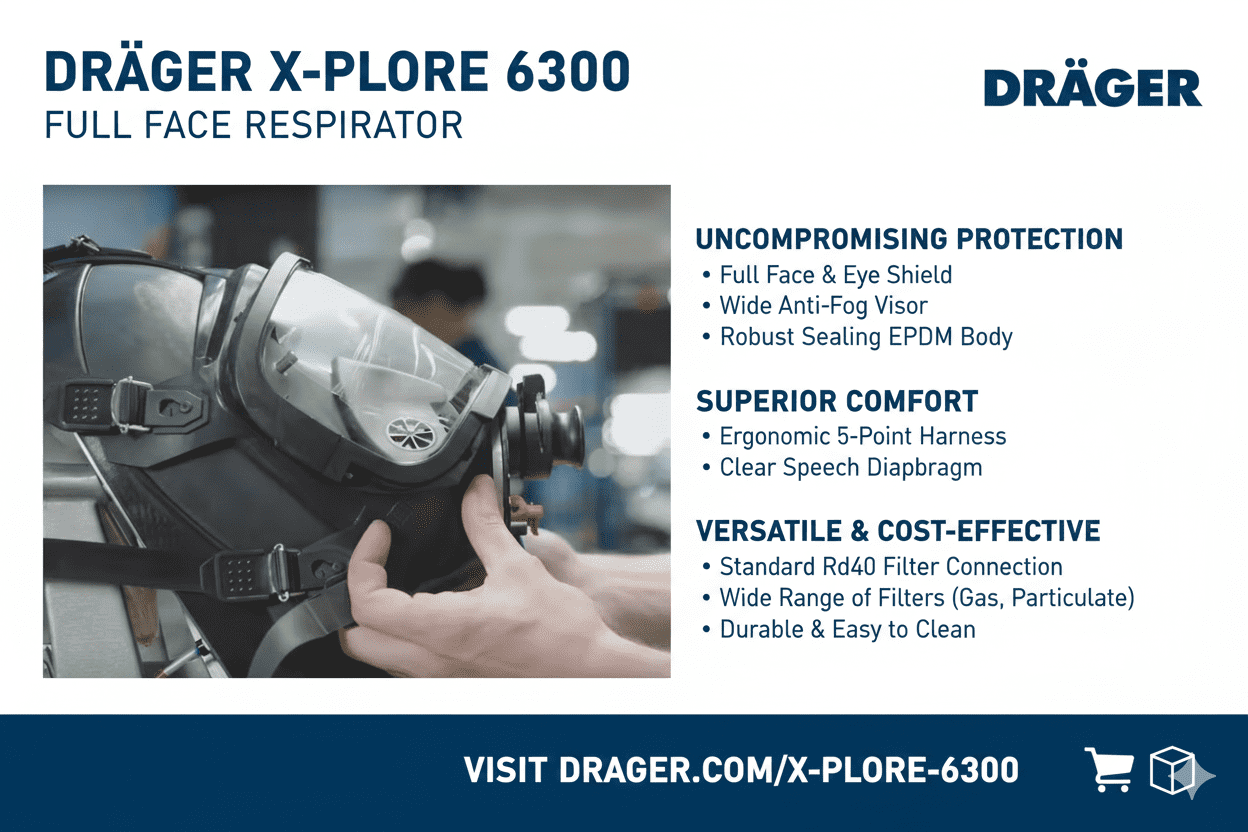 Drager X-plore 6300 Masks - Shaun Products Pty Ltd